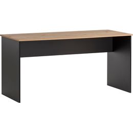 Schreibtisch Schildmeyer "Aino" Tische Gr. B/H/T: 150,0cm x 73,6cm x 65,0cm, schwarz (artian eichefarben, schwarzmatt, schwarz, artisan eichefarben)