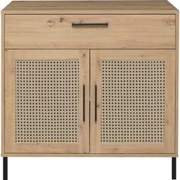 Mäusbacher Kommode MÄUSBACHER Sideboards Gr. B/H/T: 101cm x 87cm x 45cm, mit Vierkantfüßen,, braun (asteiche)