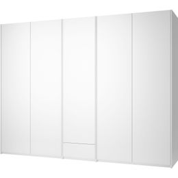 Müllermöbel Drehtürenschrank MÜLLER SMALL LIVING "Modular Plus Variante 9" Schränke Gr. B/H/T: 290 cm x 221,4 cm x 60,5 cm, 5 St., weiß inklusive einer kleinen Schublade im Mittelelement