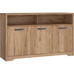 Sideboard FORTE Sideboards Gr. B/H/T: 139,2cm x 85,2cm x 42cm, braun (catania eiche)