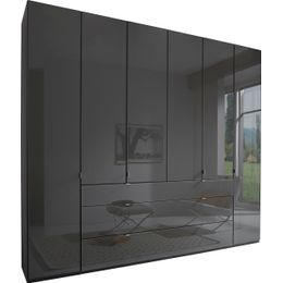 Drehtürenschrank Wiemann "Eastside" Schränke Gr. B/H/T: 295,2 cm x 236 cm x 58 cm, 6 St., schwarz (havanna, dekor) inkl. Türendämpfung