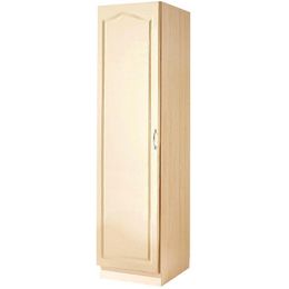 Wiho-Küchen Seitenschrank WIHO KÜCHEN "Linz", beige (front: magnolia, korpus: sonoma eiche), B:50cm H:200cm T:60cm, Schränke, 50 cm breit