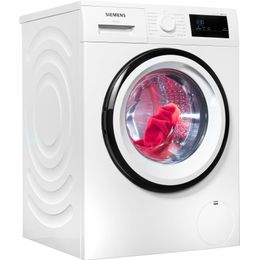 A (A bis G) Siemens Waschmaschine "WM14N0A4" Waschmaschinen smartFinish – Bügelhilfe weiß Frontlader Bestseller