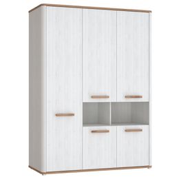 Kleiderschrank FORTE Schränke Gr. B/H/T: 145 cm x 198,3 cm x 59,9 cm, 5 St., weiß (schnee eiche, viking eiche)