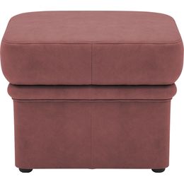 Hocker VILLA BECK "Varese" Gr. B/H: 58 cm x 44 cm, Microfaser, rot (18 red) Fußhocker Hocker mit Stauraum Polsterhocker inklusive aufklappbarer Sitzfläche, in Sitzhöhe 46 cm