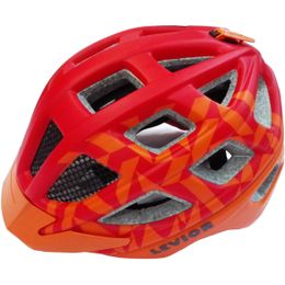 Kinderhelm Levior "Kailu matt" Helme Gr. M Kopfumfang: 53 cm - 59 cm, rot (rot, orange matt) Kinder