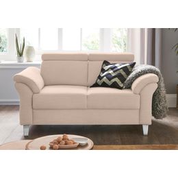 Sit & More 2-Sitzer SIT & MORE "Arngast", beige, B:156cm H:84cm T:93cm, Sofas, inklusive Federkern und Kopfteilverstellung