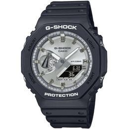 Chronograph Casio G-SHOCK "GA-2100SB-1AER", schwarz, Armbanduhren, Herren, Quarzuhr, Armbanduhr, Herrenuhr, digital, bis 20 bar wasserdicht