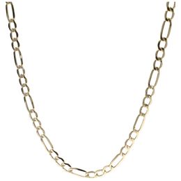 Goldkette Luigi Merano "Figarokette, Gold 375" Halsketten Gr. 50 cm, Gelbgold 375, goldfarben (gold) Damen