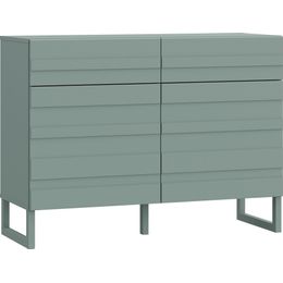 Sideboard FORTE Sideboards Gr. B/H/T: 109,9 cm x 82,4 cm x 41,6 cm, 2 St., grün (salbei)