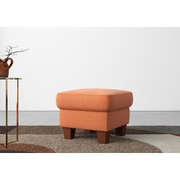 Stauraumhocker Home Affaire "Vision" Hocker Gr. B/H/T: 58 cm x 48 cm x 58 cm, Easy care, mit Saturaum, orange (terra) passend zur Polsterserie "Vision", auch in Easy Clean-Bezug