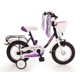 Kinderfahrrad Bachtenkirch "Empress" Fahrräder Gr. 23 cm, 12,5 Zoll (31,75 cm), lila (weiß, lila) Kinder