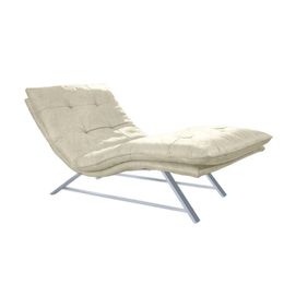 Relaxliege W.Schillig "daily dreams", beige (sahara s37), B:95cm H:91cm T:170cm, Stoff S37 (100% Polyester), Sofas, in Waffelkissen-Optik, wahlweise mit Motor, Kufengestell, in 2 Breiten