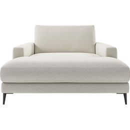 Chaiselongue Inosign "Downtown Loungemöbel zum Relaxen, B/T/H: 132/170/84 cm", weiß, B:132cm H:84cm T:170cm, 96% Polyester, 4% Polyacry, Sofas, auch in Bouclé, Cord und Easy care - leicht mir Wasser zu reinigen