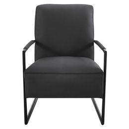 K+w Komfort & Wohnen Cocktailsessel K+W KOMFORT & WOHNEN, schwarz, B:62cm H:77cm T:83cm, Sessel, Cocktailsessel, mit bezogenen Armlehnen, Gestell in Metall schwarz Struktur