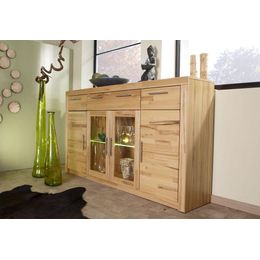 Highboard VOGL MÖBELFABRIK Sideboards beige (kernbuche teilmassiv)