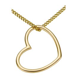 Ketten-Anhänger Firetti "Schmuck Geschenk Gold 333 Halsschmuck Anhänger für Halskette Herz" Schmuckanhänger Gr. Gelbgold 333, 0,25 g, gelb (gelbgoldfarben) Damen