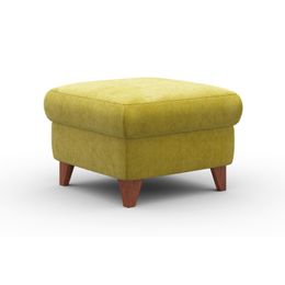 Hocker Machalke "diego" Gr. B/H/T: 65 cm x 44 cm x 65 cm, Chenille ELOY, gelb (lemon eloy)