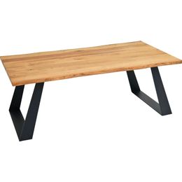 Couchtisch PAROLI "GAJUS" Tische Gr. B/H/T: 110 cm x 40 cm x 60 cm, braun (wildeiche, schwarz, wildeiche)