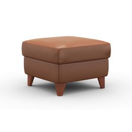 Hocker Machalke "diego" Gr. B/H/T: 65 cm x 44 cm x 65 cm, Leder SADDLE, braun (cognac saddle)