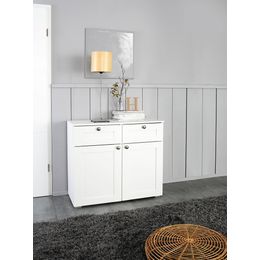 Kombikommode Rauch "Skagen" Sideboards Gr. B/H/T: 93 cm x 81 cm x 42 cm, 2 St., weiß