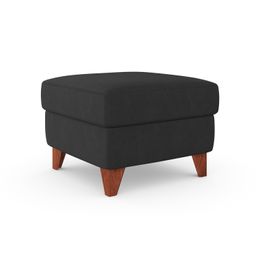 Hocker Machalke "diego" Gr. B/H/T: 65 cm x 44 cm x 65 cm, Leder RUSTICO, schwarz (blackcoffee rustico)