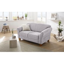 2-Sitzer Home Affaire "Gotland", grau, B:163cm H:84cm T:89cm, 90% Polyester/10% Polyamid Luxus-Microfaser (100% Polyester);Struktur (100% Polypropylen);Luxus-Microfaser ALTARA NUBUCK (100% Polyester), Sofas, in drei Bezugsqualit&auml;ten