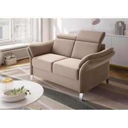 Sit & More 2-Sitzer SIT & MORE "Vincenzo", braun (macchiato), B:156cm H:84cm T:93cm, Sofas