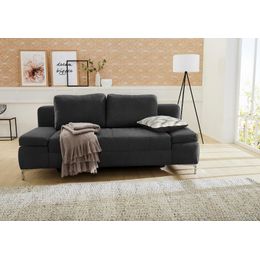Jockenh&ouml;fer Schlafsofa JOCKENH&Ouml;FER GRUPPE "Jano", schwarz, B:202cm T:103cm, Sofas, Schlafsofa, klassisches Schlafsofa mit individuell, verstellbaren Armlehnen