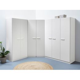 Schrank-Set Rauch "Vandor" Kastenmöbel-Sets Gr. B/H/T: 253 cm x 197 cm x 208 cm, weiß (alpinweiß) Schrankset inklusive 6 Wäscheboxen und 1 Stoff-Organizer mit Fächern