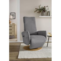 Sit & More TV-Sessel SIT & MORE "Kobra", grau, B:71cm H:110cm T:82cm, Webstoff (100% Polyester);Luxus-Microfaser Euphoria (100% Polyester);Luxus-Microfaser Vintage (100% Polyester), Sessel, wahlweise mit 2 Motoren, 2 Motoren und Akku oder mit 2 Motoren