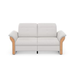 3-Sitzer Home Affaire "Dangast", silber, B:200cm H:92cm T:102cm, Luxus-Microfaser EUPHORIA 100% Polyester;Luxus-Microfaser Lederoptik 100% Polyester;Easy Care 100% Polyester, Sofas, Kopfteilverstellung, wahlweise auch mit motorischer Relaxfunktion