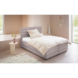Polsterbett "Maylis", grau, B:152cm L:211cm, 100% Polyester, LeGer Home by Lena Gercke, Betten, Polsterbett ohne Bettkasten Polsterbett, wahlweise mit und ohne Matratze und Lattenrost, auch in 200cm Breite