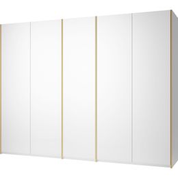 Müllermöbel Drehtürenschrank MÜLLER SMALL LIVING "Modular Plus Variante 9" Schränke Gr. B/H/T: 290 cm x 221,4 cm x 60,5 cm, 5 St., weiß (weiß, birke) beliebig erweiterbar