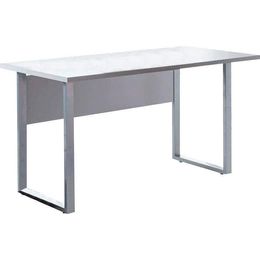 Schreibtisch BMG MÖBEL "Tabor" Tische Gr. B/H/T: 138cm x 77cm x 67cm, grau (lichtgrau, grau, lichtgrau)