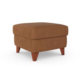 Hocker Machalke "diego" Gr. B/H/T: 65 cm x 44 cm x 65 cm, Leder RUSTICO, braun (sand rustico)