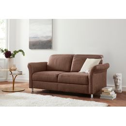 Sit & More 2,5-Sitzer SIT & MORE "Darwin", braun (haselnuss), B:179cm H:83cm T:96cm, Sofas, inklusive Federkern, wahlweise mit Kopfteilverstellung