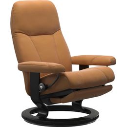 Relaxsessel stressless, B:76cm H:100cm T:74cmnew caramel batick, Leder BATICK: BATICK ist ein leicht korrigiertes, durchgefärbtes und genarbtes