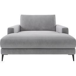 Chaiselongue Inosign "Downtown Loungemöbel zum Relaxen, B/T/H: 132/170/84 cm", grau, B:132cm H:84cm T:170cm, 88% Polyester, 12% Polyacryl, Sofas, auch in Bouclé, Cord und Easy care - leicht mir Wasser zu reinigen