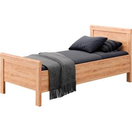 Einzelbett Priess "Arnsberg", braun (artisan eiche), B:108cm L:208cm, Betten, Kinder-Einzelbett Jugendbett Bettgestell, Komfortliegehöhe