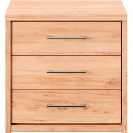 Nachtkommode Priess "Arnsberg" Sideboards Gr. B/H/T: 50,5 cm x 49 cm x 35,5 cm, 3 St., braun (artisan eiche)