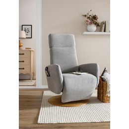 Sit & More TV-Sessel SIT & MORE "Kobra", grau, B:71cm H:110cm T:82cm, Webstoff (100% Polyester);Luxus-Microfaser Euphoria (100% Polyester);Luxus-Microfaser Vintage (100% Polyester), Sessel, wahlweise mit 2 Motoren, 2 Motoren und Akku oder mit 2 Motoren
