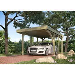 Skan Holz Einzelcarport SKANHOLZ "Friesland 5" Carports Gr. H: 210 cm, braun