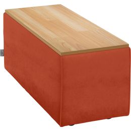 Tischelement Tom Tailor HOME "ELEMENTS" Tische Gr. B/H/T: 35 cm x 37 cm x 94 cm, orange (saffron tsv 17, buche natur) Sofa-Zubehör Sofa-Element Tisch Tischplatte in Buche natur, als Couchtisch oder Sofaelement einsetzbar