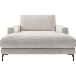Chaiselongue Inosign "Downtown Loungemöbel zum Relaxen, B/T/H: 132/170/84 cm", weiß, B:132cm H:84cm T:170cm, 95% Polyester, 5% Nylon, Sofas, auch in Bouclé, Cord und Easy care - leicht mir Wasser zu reinigen