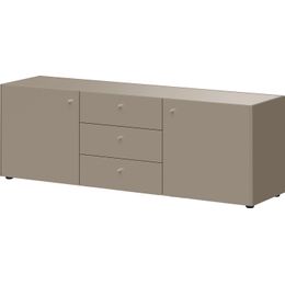 Sideboard Germania "Monteo" Sideboards Gr. B/H/T: 160 cm x 73 cm x 42 cm, 3, grau (steingrau) Breite 160 cm