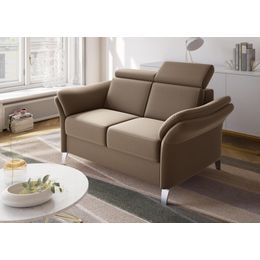 Sit & More 2-Sitzer SIT & MORE "Vincenzo", braun, B:156cm H:84cm T:93cm, Sofas