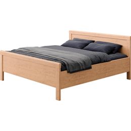 Einzelbett Priess "Arnsberg", braun (livorno buche), B:188cm L:208cm, Betten, Kinder-Einzelbett Jugendbett Bettgestell, Komfortliegehöhe