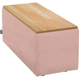 Tischelement Tom Tailor HOME "ELEMENTS" Tische Gr. B/H/T: 35 cm x 37 cm x 94 cm, rosa (rosé tsv 27, buche natur) Sofa-Zubehör Sofa-Element Tisch Tischplatte in Buche natur, als Couchtisch oder Sofaelement einsetzbar