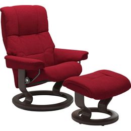 Fußhocker stressless "Mayfair" Hocker Gr. B/H/T: 55cm x 38cm x 39cm, ROHLEDER Stoff Q2 FARON, Classic Base Wenge, rot (red q2 faron) mit Classic Base, Gestell Wenge